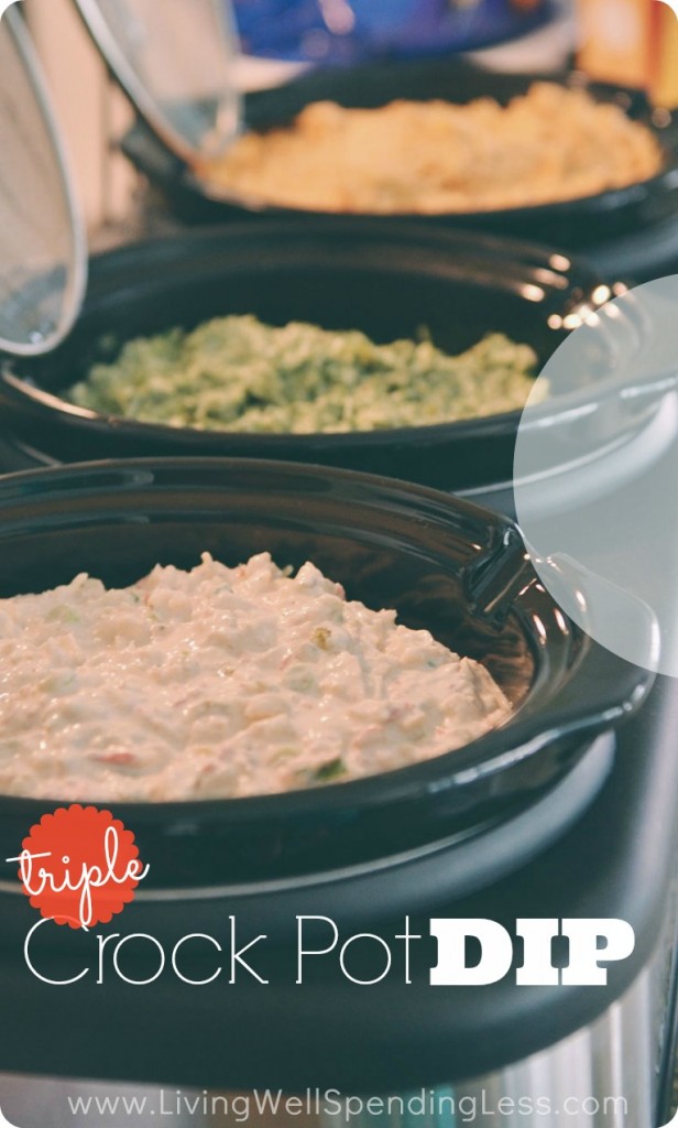 Triple Crockpot Dips 3 Great Party Dip Recipes