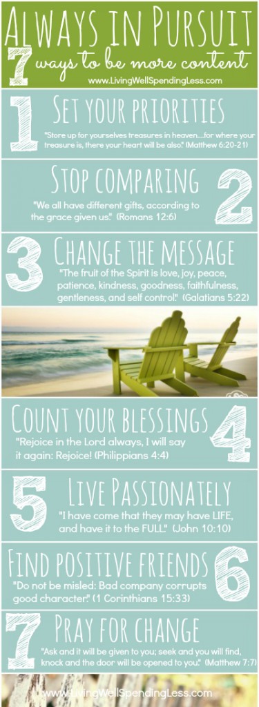 7 Simple Ways to Be More Content | Living Well Spending Less®