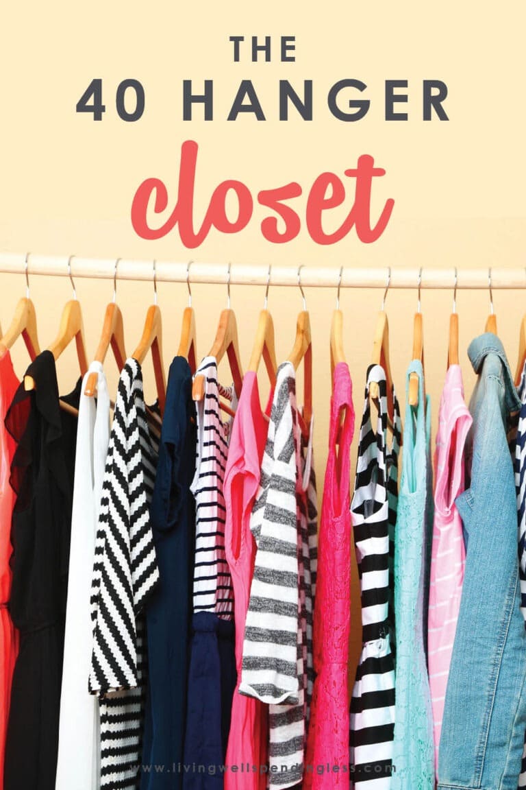 The 40 Hanger Closet | Minimalist Living | Closet Makeover