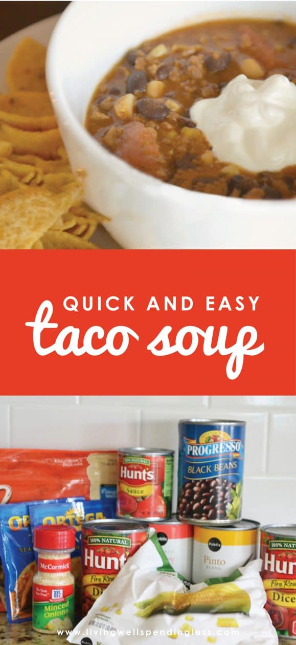 Quick And Easy Taco Soup Slow Cooker Taco Soup Recipe