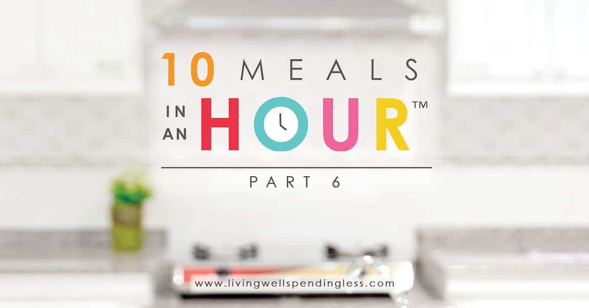 10 Meals in an Hour™- Freezer Meal Plan | Living Well Spending Less®