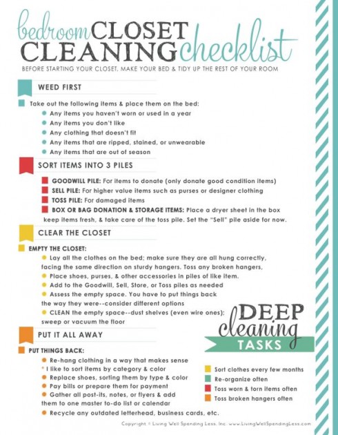 How to Organize Your Bedroom Closet | Living Well Spending Less®