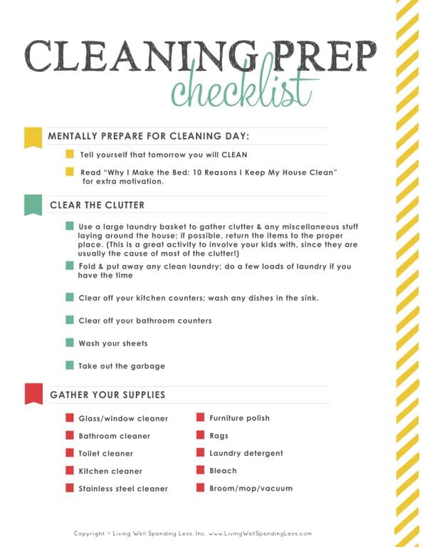 31 Days Of Living Well And Spending Zero Day 8 Get Ready To Clean