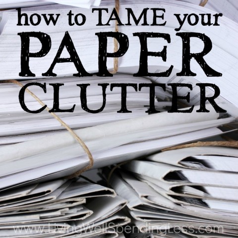 How to Tame Your Paper Clutter | Living Well Spending Less | Bloglovin’